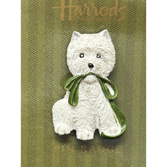 Harrods | Jewelry | Harrods Knightsbridge London Westie Dog Lapel Pin ...